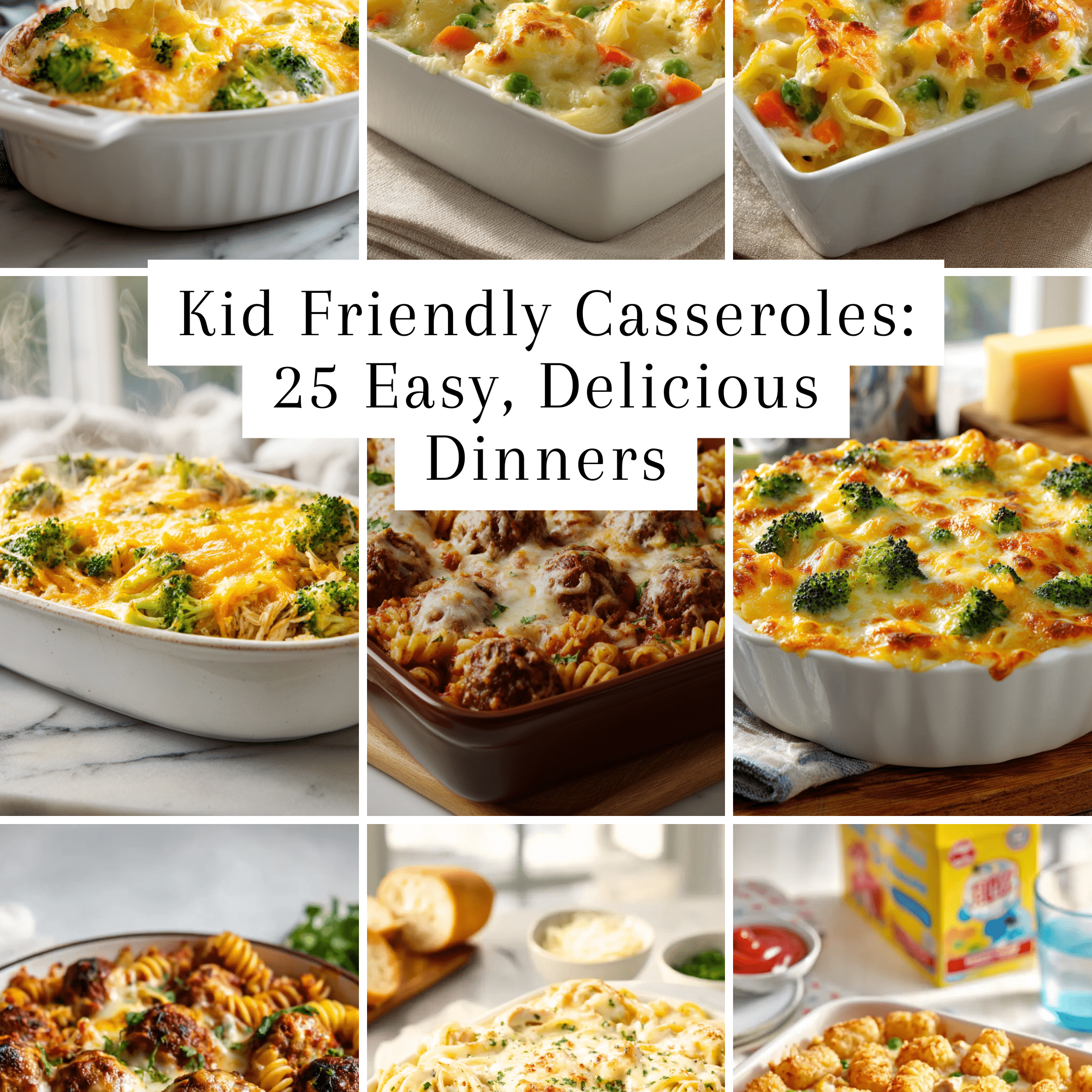Kid Friendly Casseroles | 25 Easy Recipes Even Picky Eaters Love